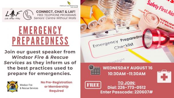 Life After Fifty - Events - Emergency Preparedness