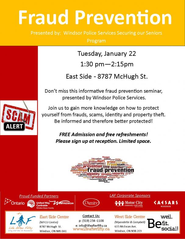 Life After Fifty - Events - Fraud Prevention - ESC