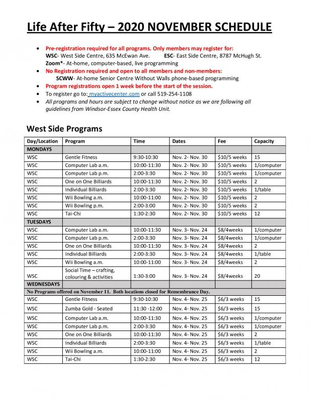 Life After Fifty - Program News - NOW AVAILABLE: November's Program ...