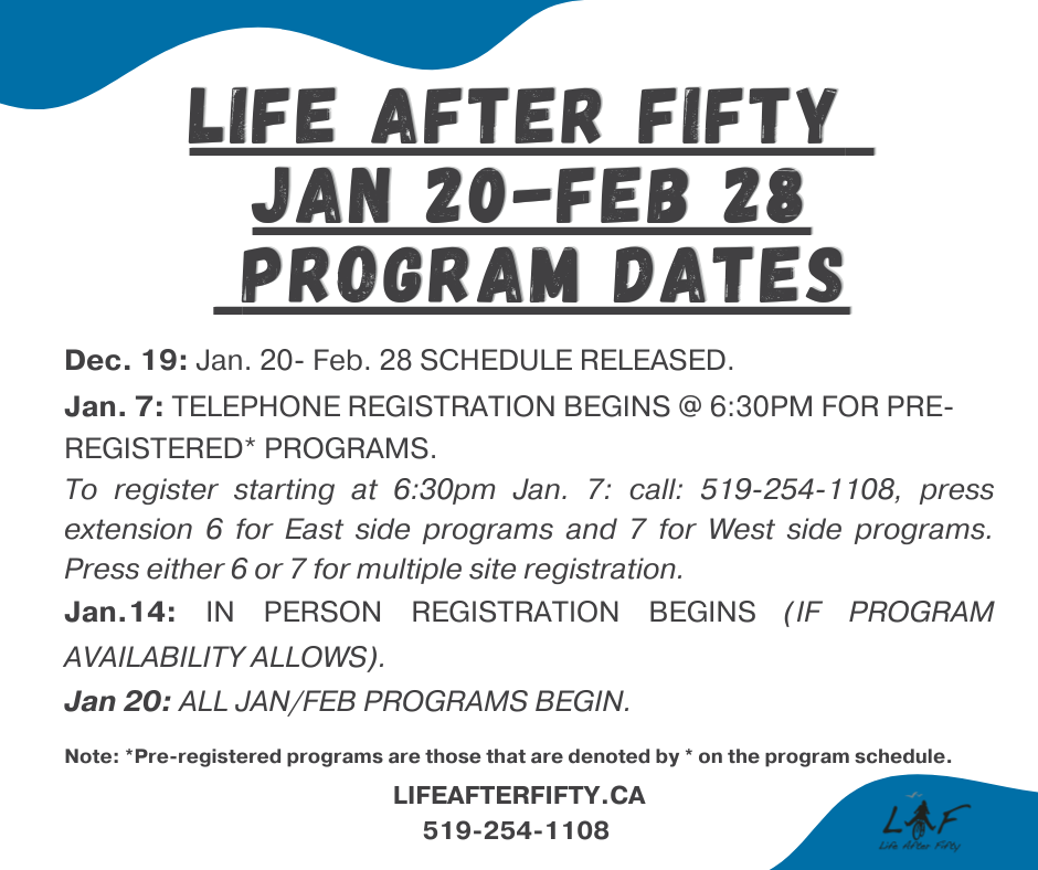 Life After Fifty - Programs